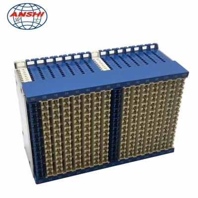 China High Density for Both Vertical / Horizontal InstallationJPX202-STO 128 Pairs Exchange Side Terminal Block Test Module for sale