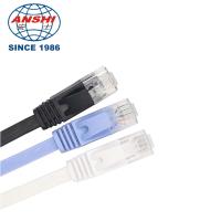 China Ultra Thin Flat RJ45 Ethernet Patch Cord 5M LAN Copper Network Cable Mini Flat Network Jumper Cable for sale