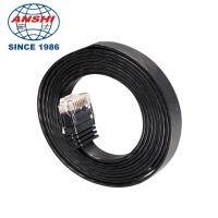 China Ultra Thin Flat RJ45 Ethernet Patch Cord 5M LAN Copper Network Cable Mini Flat Network Jumper Cable for sale