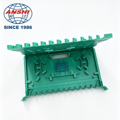 China 12 Core Integrated Fiber Splice Tray SC FC Connector, Telecom Grade 12C ODF Splice Tray, Fiber Optic Splice Tray Without Jumper for sale