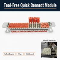 China 3M 10 Pair Tool-less Jelly Filled Quick Connection LSA Plus Module for High Integrity Network Reliability for sale