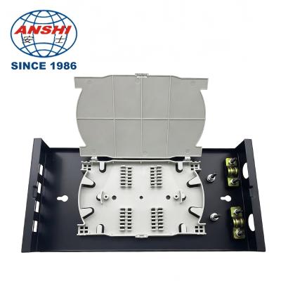 China 8 Core Indoor Metal Fiber Optic Distribution Box Uncut Cable PO Fiber Optic Patch Panel Type for sale