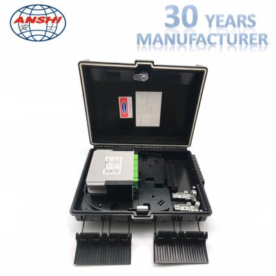 Chine Cadre de distribution optique de fibre de 16 ports de distribution de noir extérieur de boîte à vendre