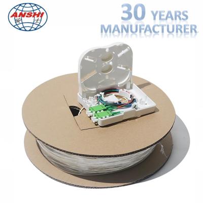China G652D 2 Ports Ftth Fiber Optic Termination Box With SC LC Adapter for sale