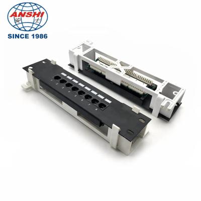 Cina Tipo porto di CAT5e 110 IDC del quadro d'interconnessione del supporto di scaffale 1U 8 in vendita