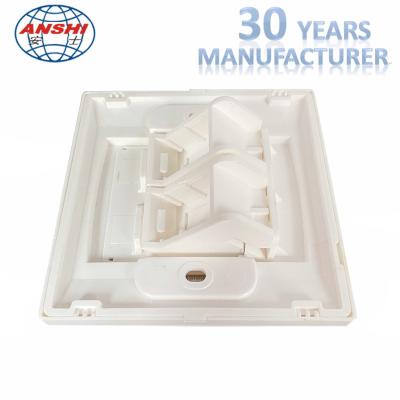 China ABS 2 Port Wall Network Cable Faceplate For Workstation for sale