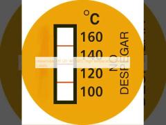 Customized Temperature Measuring Irreversible High Temperature Sensitive Labels 100-160C