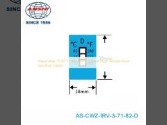 Irreversible 40-71℃ 104-160℉ 10 Level High Temperature Sensitive Labels