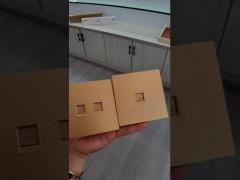 ANSHI 86 Type 2 порты Лицевая плита с золотым распыливанием & с затвором