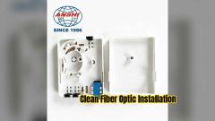 Compact Fiber Optic Wall Socket for FTTH Installation