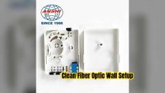 Compact Fiber Optic Wall Socket For Easy Home FTTH Setup