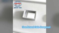ANSHI RJ45 Wall Plate Easy Network Cable Management