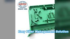 12 24 Core Fiber Splice Tray Durable ABS ODF Solution