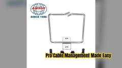 Durable Galvanized Steel Cable Management Ring for Racks