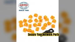 RJ45 Port Lock and Keystone Jack Network Security Solution