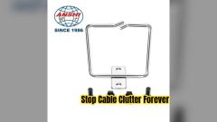Durable Galvanized Steel Cable Management Ring for Racks