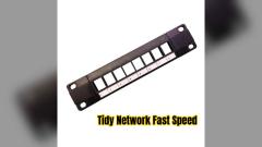 8 Port Cat6A Patch Panel for Network Clarity