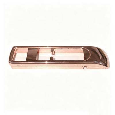 China Rose Gold Plated Sauna Door Lock Cover High Temperature Resistant Moisture Proof Decorative Hardware for sale