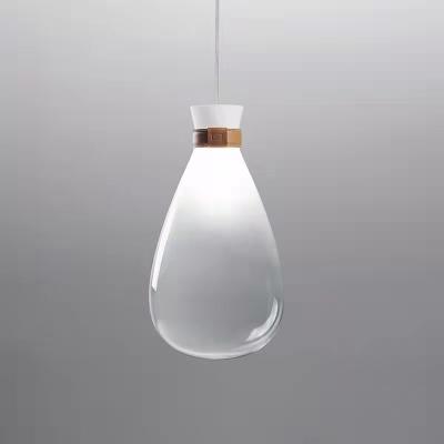 China Nordic Modern Creative Glass Gloss Wishing Bottle Chandelier Simple Bedroom Bedside Bar Restaurant Lamp(WH-GP-112) for sale