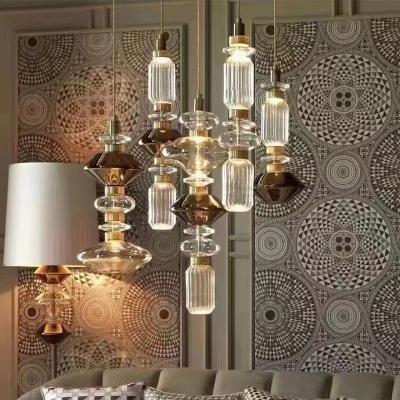 China LED Glass long pendant lights Hall Parlor Restaurant Bedside EBB & FLOW Futura Pendant Lamp(WH-GP-124) for sale