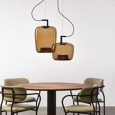 China Nordic Pendant lights brown and dark green lamp for dining room bedroom Brokis Double Pendant Lamp(WH-GP-159) for sale