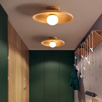 China Modern Wood LED Ceiling Light Pendant Light Surface Mounted Led Ceiling Chandelier(WH-WA-43) for sale