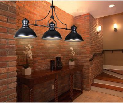 China Retro Loft Industrial Style Restaurant Chandelier Bar Simple Bar Villa Project 3 head dining table light(WH-VP-236) for sale