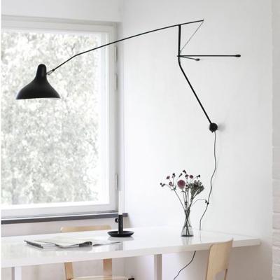 China Nordic Designer Geometry Rotatable Reading Wall Light Living Room Study Long Arm Wall Light(WH-OR-236) for sale