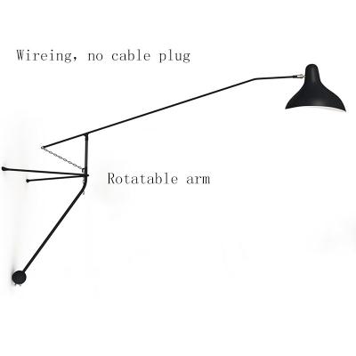 China Nordic Designer Geometry Rotatable Reading Wall Light Living Room Study Long Arm Wall Light(WH-OR-236) for sale