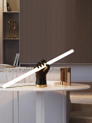 China Modern Minimalist Wall Lighting Handshake Sculpture Bedroom Bedside Fist Hand Long Wall Light(WH-OR-249) for sale