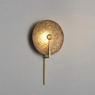 China Simple post-modern bedside wall lamp full luxury hotel decoration villa corridor copper wall light(WH-OR-253) for sale