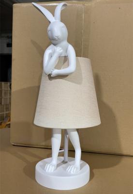 China Modern Resin Table Lamp Nordic Creative Designer Rogue Rabbit Light（WH-MTB-267) for sale