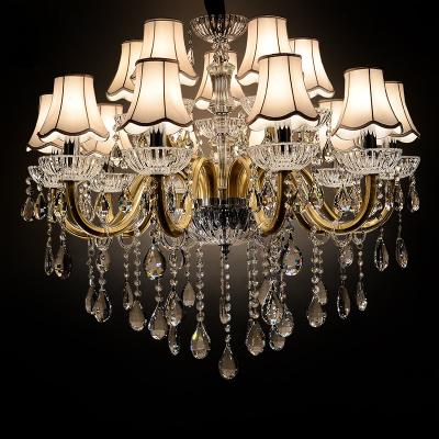 Large Crystal Lustre Art Glass Attractive Large Lobby Chandelier (WH-CY-102)
