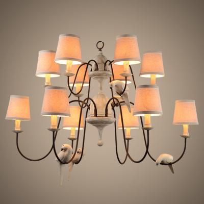 China Bird chandelier wrought iron pendant lighting kitchen Pendant lamp (WH-CI-51) for sale