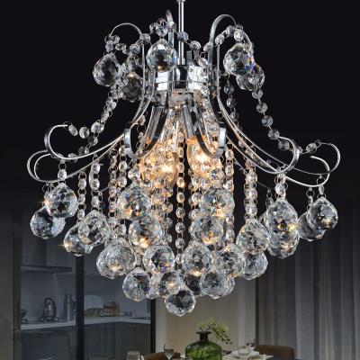 China Small metal chandelier with K9 crystal for indoor home lighting fixtures (WH-MI-70) for sale