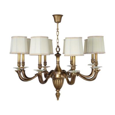 China Brass sputnik chandelier Copper lamp 8 Lights With lampshade (WH-PC-05) for sale