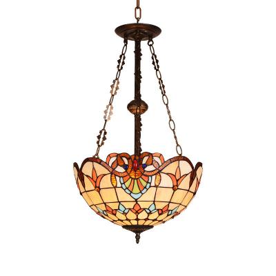 China Tiffany Glass hanging lights for farmhouse Indoor home Lighting Fixtures (WH-TF-02) for sale
