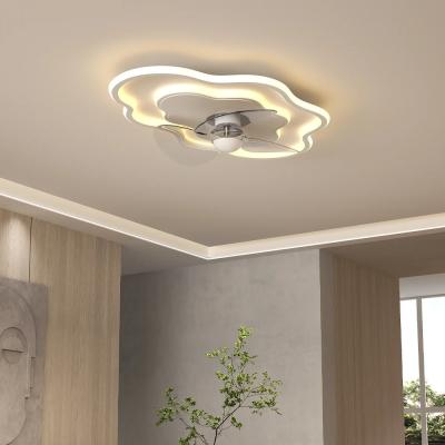 China Home Office Cloud-Shaped 6 Speeds 35W Reversible Motor Ceiling Mount LED Fan Light (WH-CLL-75) for sale