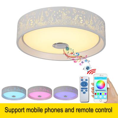 China Bluetooth Led Lamp ceiling with loundspeaker for bedroom dimming LED Ceiling Lights (WH-MA-46) for sale