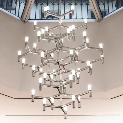 China Crown Major Pendant lamp Nordic Tube chrome chandelier  Crown Plana Mega Pendant（WH-AP-637） for sale