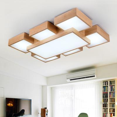 China Dark wood ceiling light Fixtures For Indoor home Lighting Fixtures (WH-WA-05） for sale