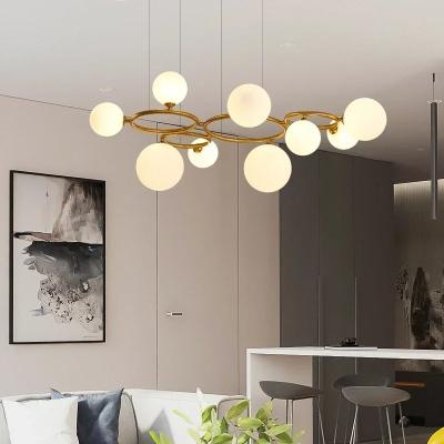 China Magic Beans Chandelier Glass Bubbles Round G9 Light Fixture （WH-AP-719） for sale
