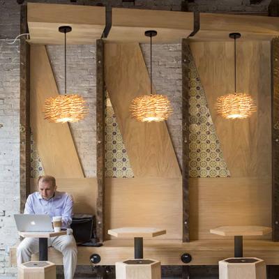 China Wicker pendant light shade Haging Lamp For Kitchen Restaurant Lighting Fixtures (WH-WP-10) for sale