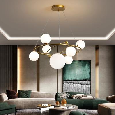 China Modern rings chandelier design creative glass ball lamp (WH-GP-193) for sale