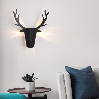 China Creative wall lamp LED wall lamp Nordic wrought iron antler deer wall lamp（WH-OR-105) for sale