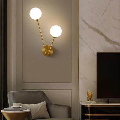 China LED Personality Wall Lamp Creative Bedroom Bedside Metal Golden wall bracket light (WH-OR-108) for sale
