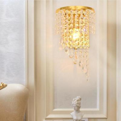 China Indoor home Sconce Crystal Wall Light Chrome Left Right Silver Wall Lamp Sconce (WH-OR-154) for sale
