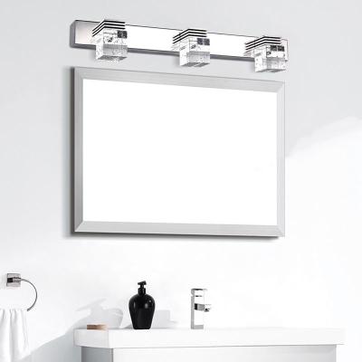 China Nordic modern LED mirror front light simple bathroom light K9 crystal light(WH-MR-16) for sale