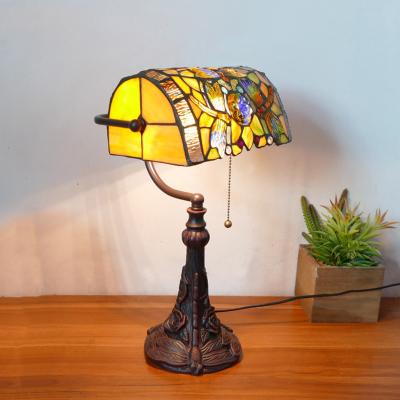 China Tiffany Table Lamp American Retro Bank Light E27 Green table lamp(WH-TTB-20) for sale