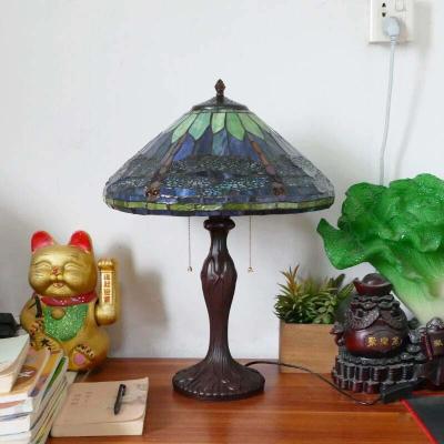 China 40cm Tiffany Table Lamp E27 Dragonfly Style Bedroom Bedside Lamp(WH-TTB-26) for sale